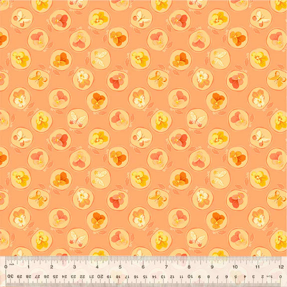 Cotton Fabric CAMEO 54654-9 Salmon, Insectarium Collection by Tamara K ...