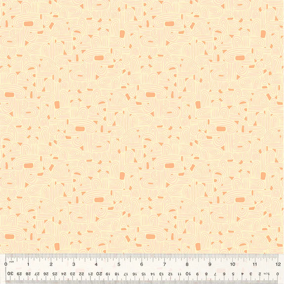 Cotton Fabric TUNNELING 54658-20 Creamy, Insectarium Collection by Tam ...
