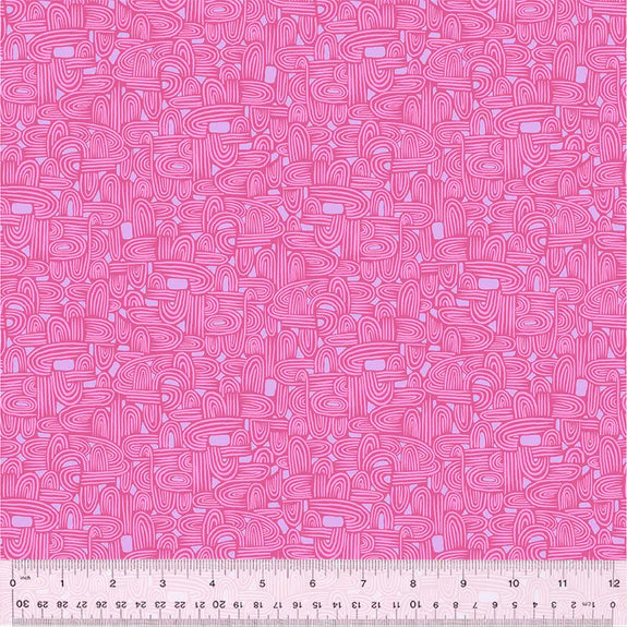 Cotton Fabric TUNNELING 54658-23 Voilet, Insectarium Collection by Tam ...