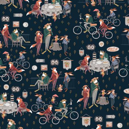 Fabric SPACE DAPPER DEN by Rae Ritchie from Dapper Den Collection for ...